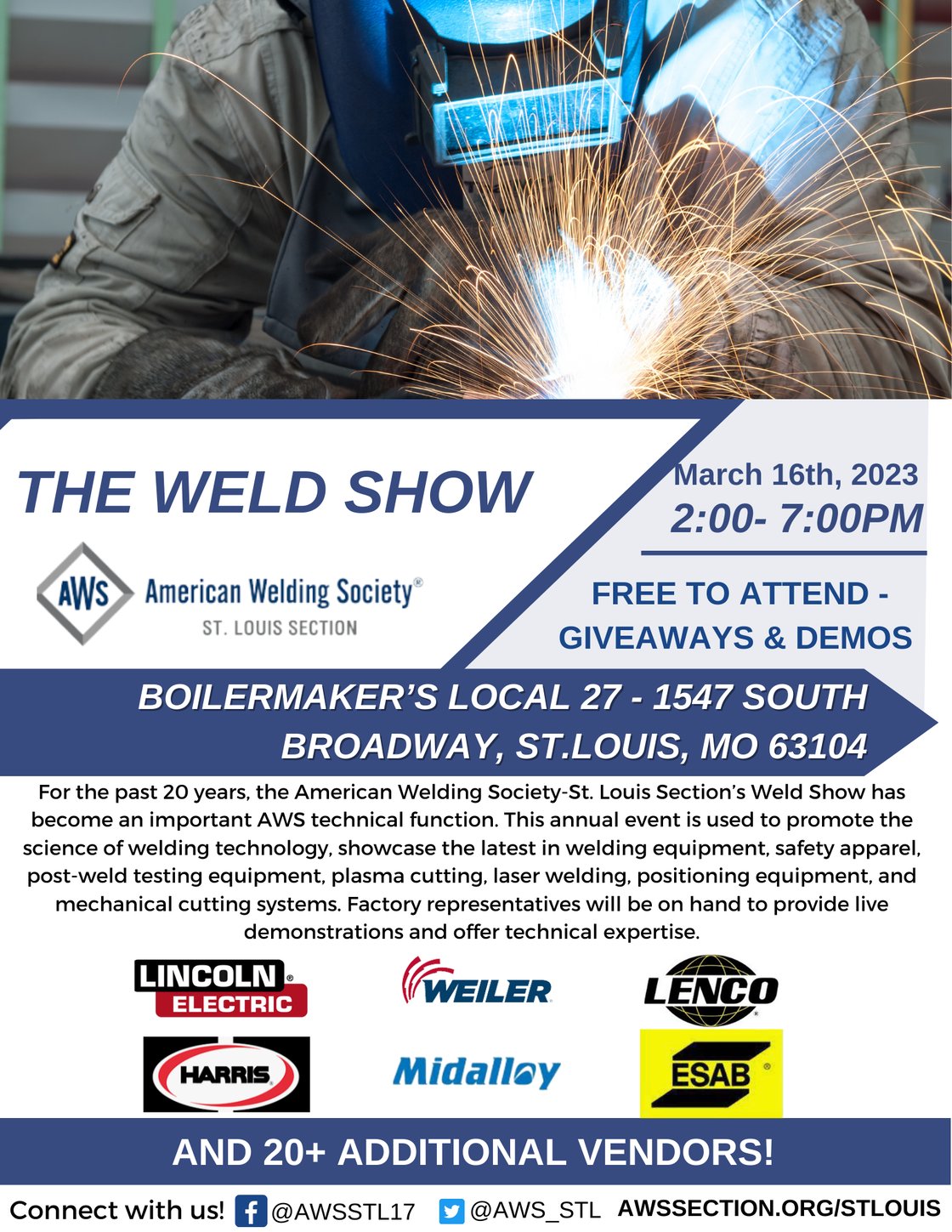 ?Join Us 3/16 for AWS St. Louis Weld Show! - AWS St. Louis Section